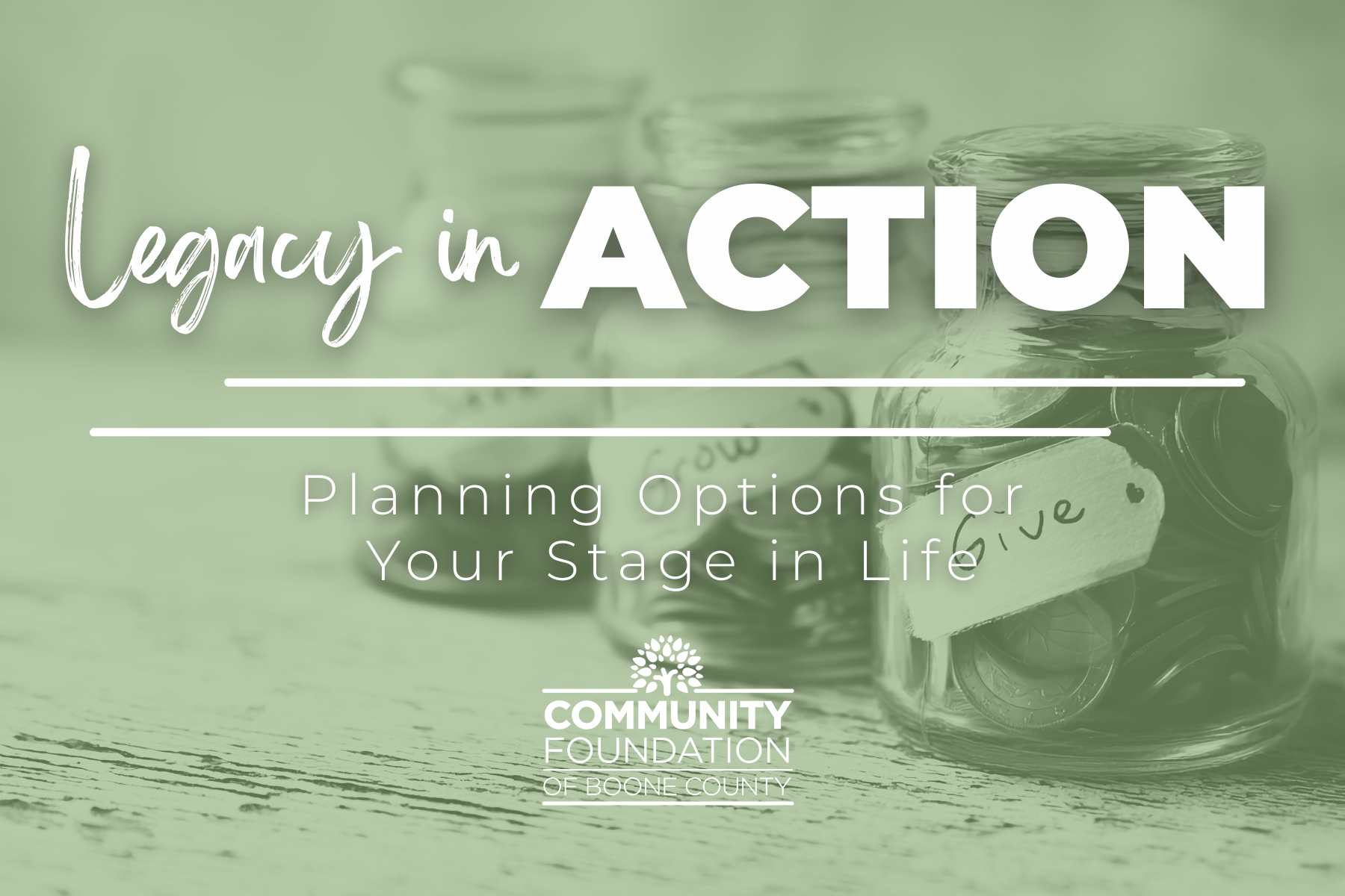 Legacy in Action: Planning Options for Your Stage in Life